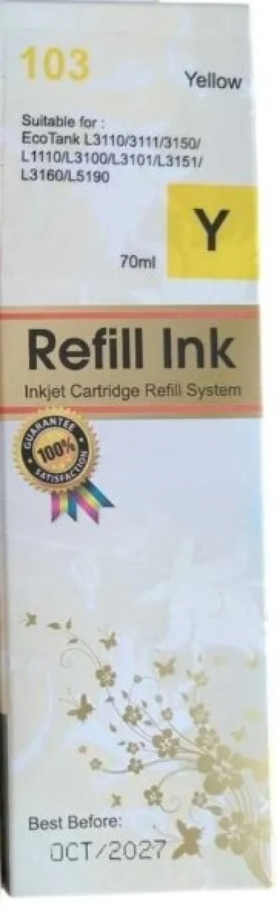 INKJET EP 103/E103 Dopuna Yellow SINO boja bocica sadrži 70 ml mastila za Epson EPIJY103SC