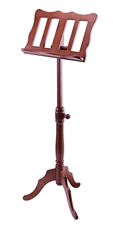 K&M 117 Wooden music stand walnut colored