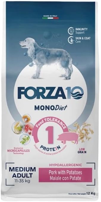 Forza Dog Mono Diet Adult Medium pork & potatoes 12kg
