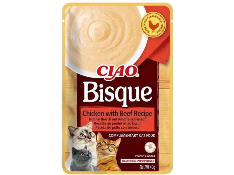INABA Chic.with Beef Rec.CIAO Bisque EU854