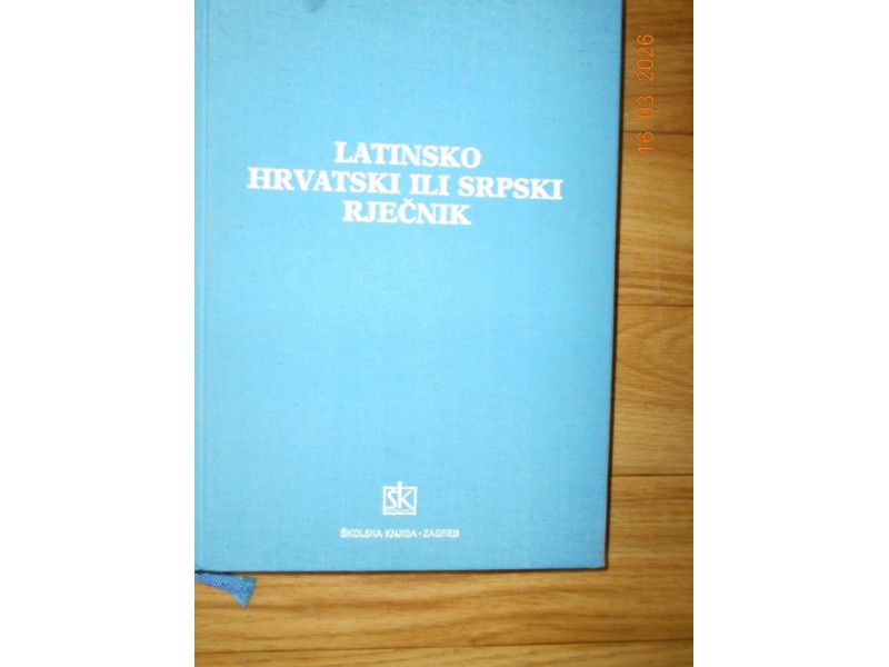 LATINSKO HRVATSKI ILI SRPSKI RJECNIK