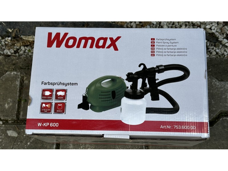 Womax pistolj za farbanje sa kompresorom W-KP 600 TOP