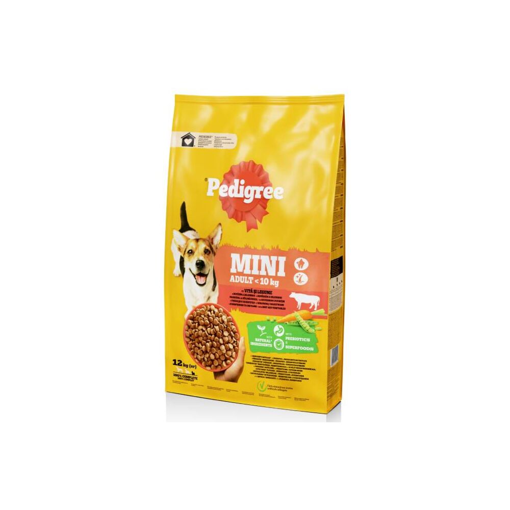 Pedigree Briketi Mini rase govedina i povrće 12 kg