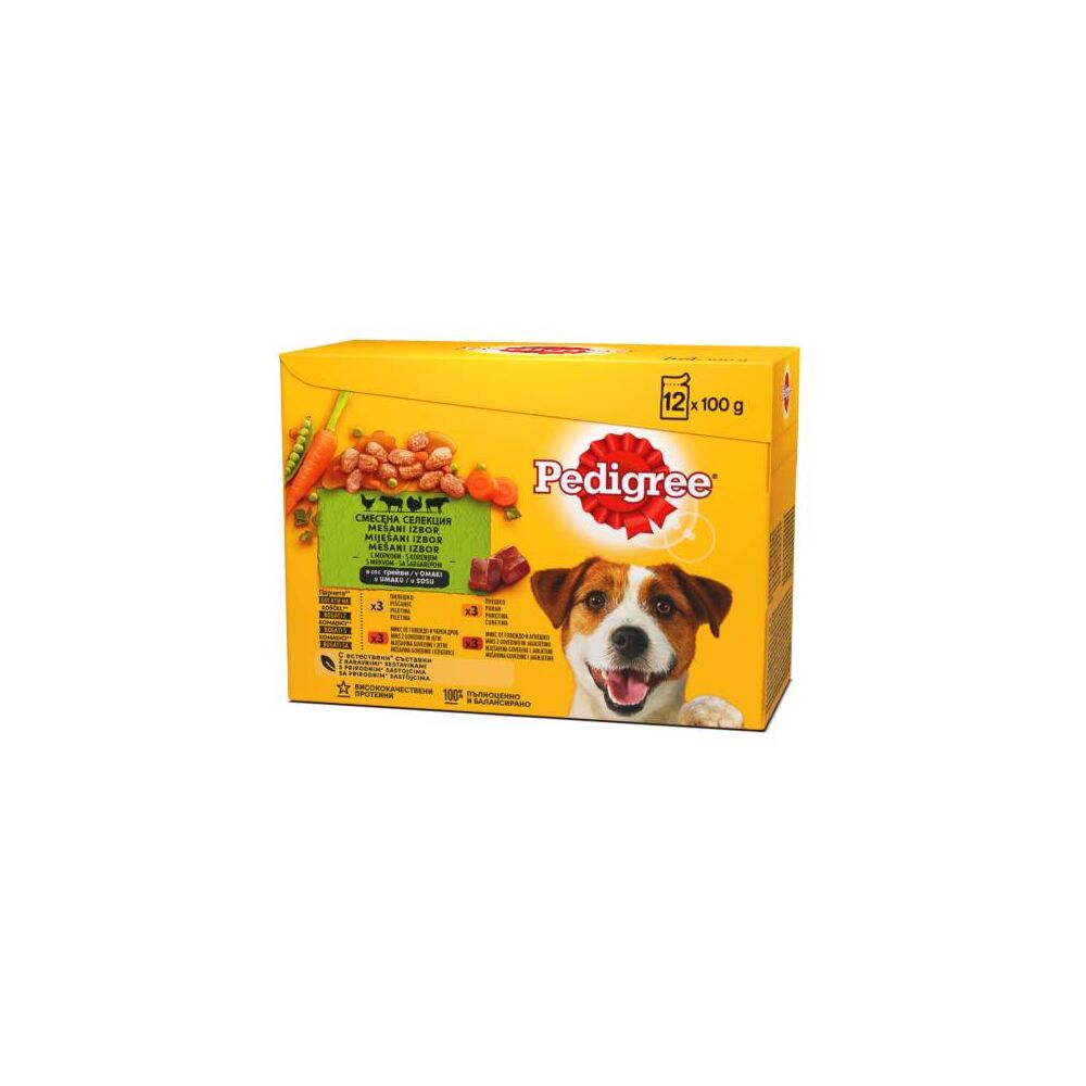 Pedigree Kesice za pse razni ukusi 12 x 100 g