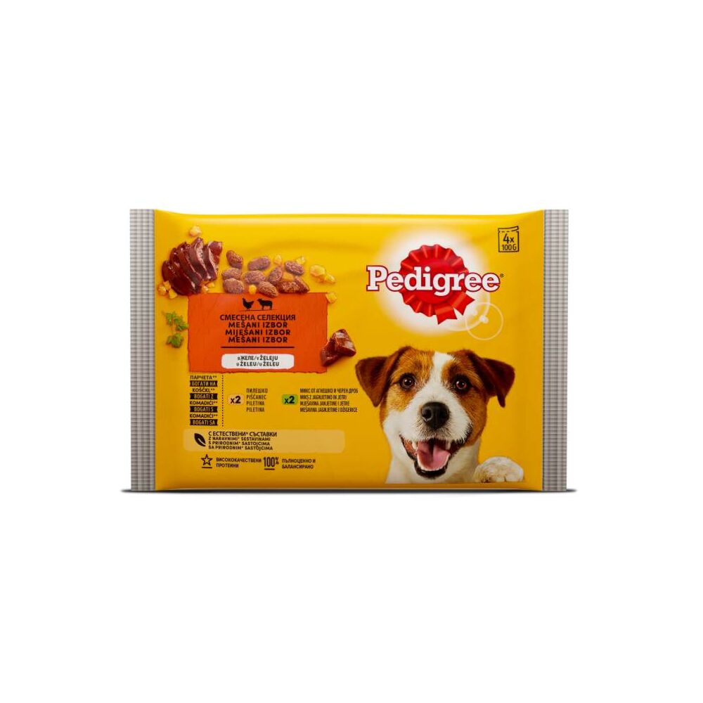 Pedigree Kesice za pse Piletina i jagnjetina 4 x 100 g