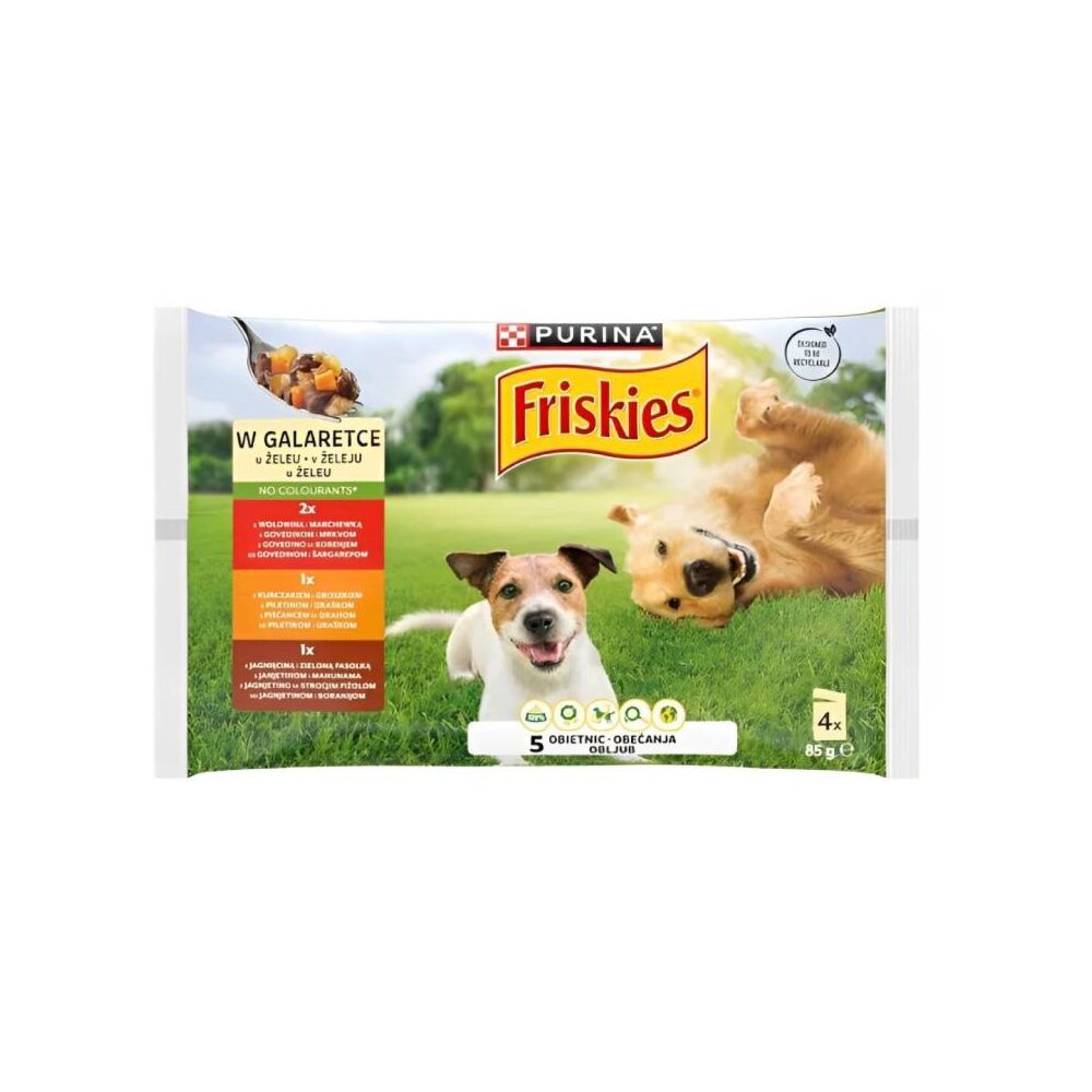 Purina Hrana za pse - Komadići Mesa i Povrća u Želeu 4 x 85 g 7495