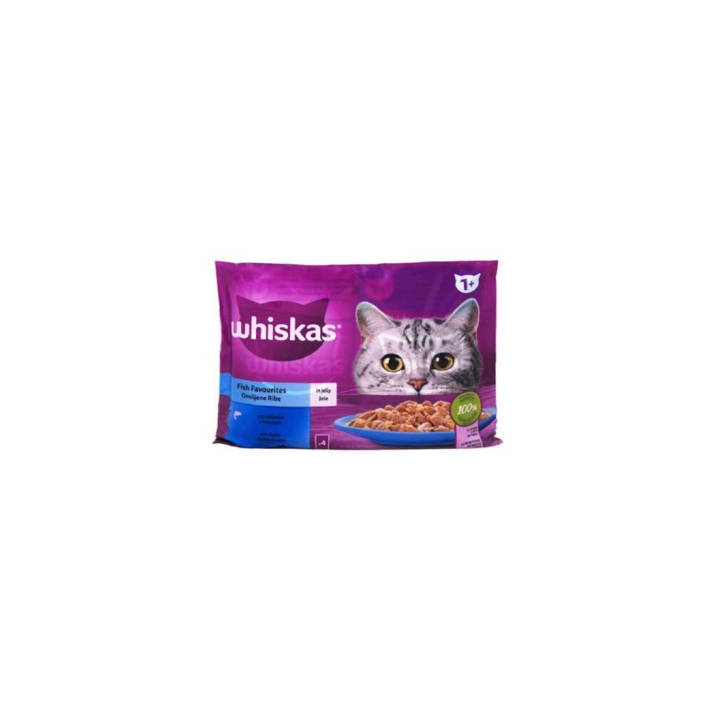 Whiskas Kesice za mačke Omiljene ribe 4 x 85 g