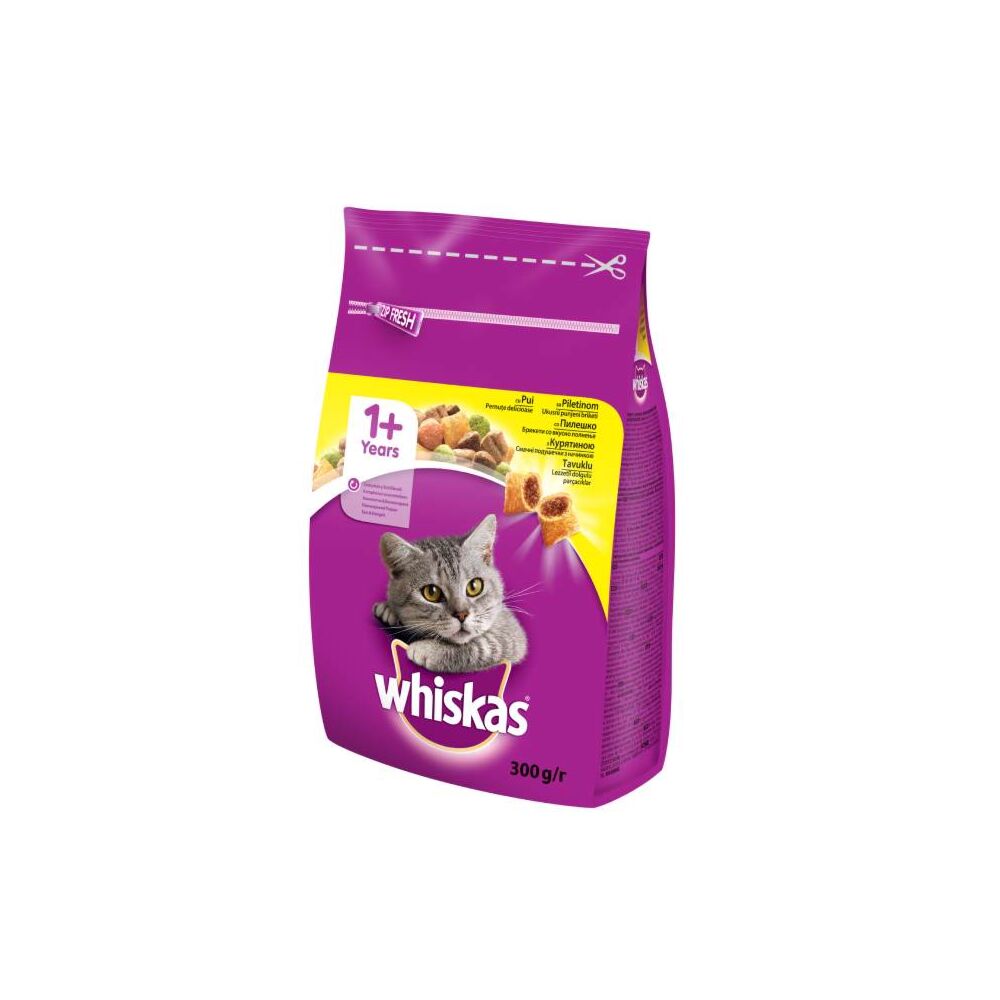 Whiskas Suva hrana za odrasle mačke piletina 300 g
