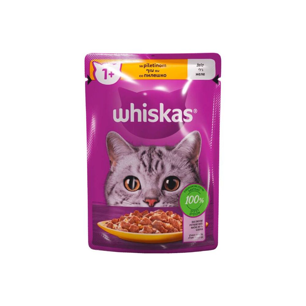 Whiskas Kesica piletina u želeu 85 g