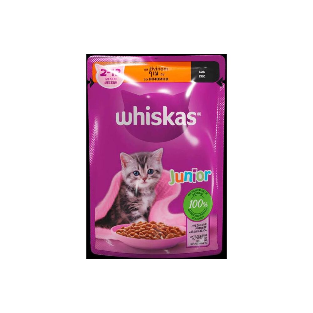 Whiskas Kesica za mačiće živina u sosu 85 g