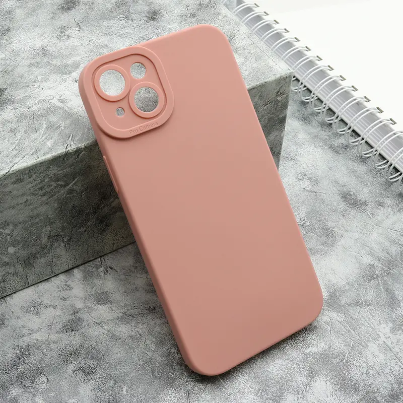 Maska za telefon Silikon Pro Camera za iPhone 15 Plus 6.7" roze