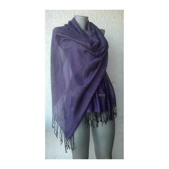 ešarpa ljubičasta tanka 178x69 cm PASHMINA