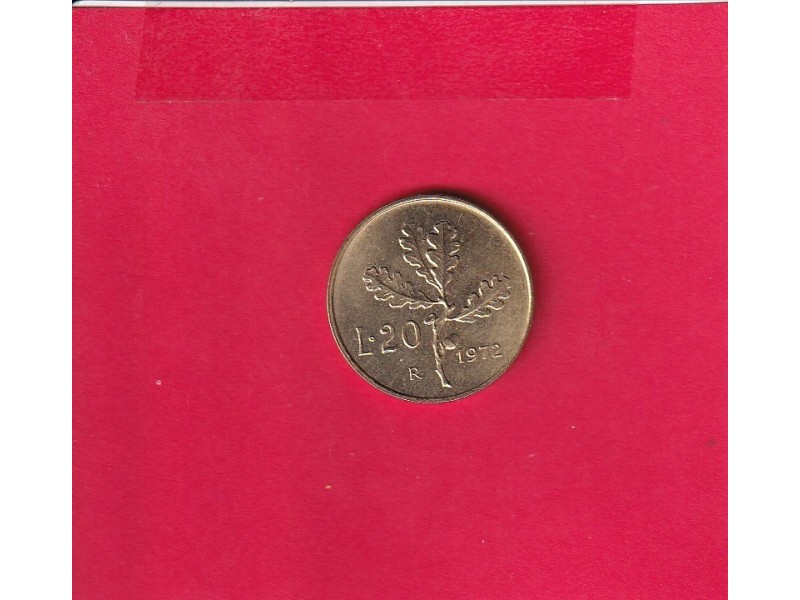 italia 1972 20 lir.