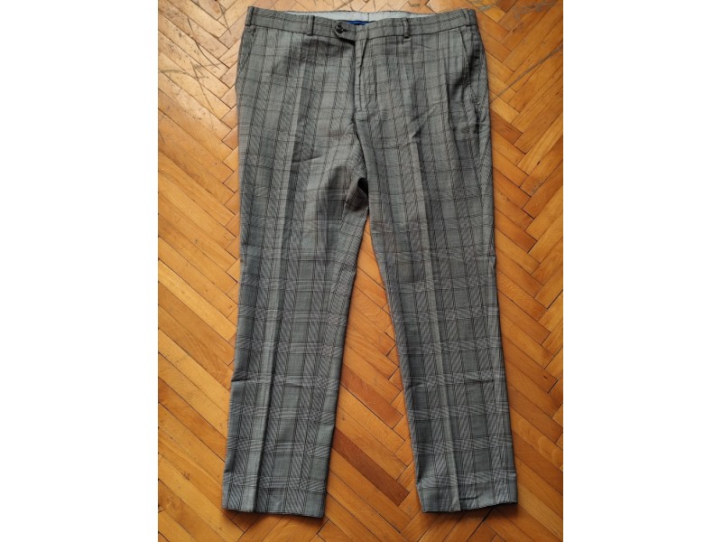 RETKO Nove vintage sive prince of wales pantaloneMERINO