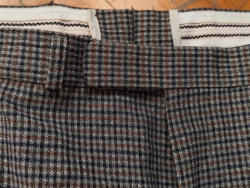 SUPER RETKO Vintage PEPITO pantalone devicanska VUNA