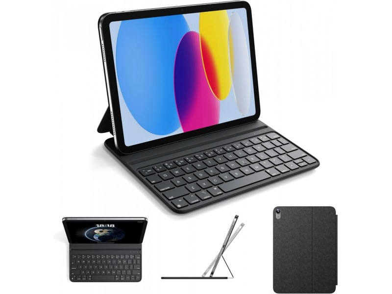 HOU Tastatura Futrola za iPad 10-11-Slim,2 ugla gledanj