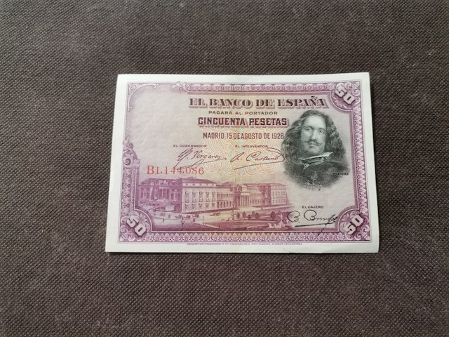 SPAIN 50 PESETAS  1928 ( 7 )