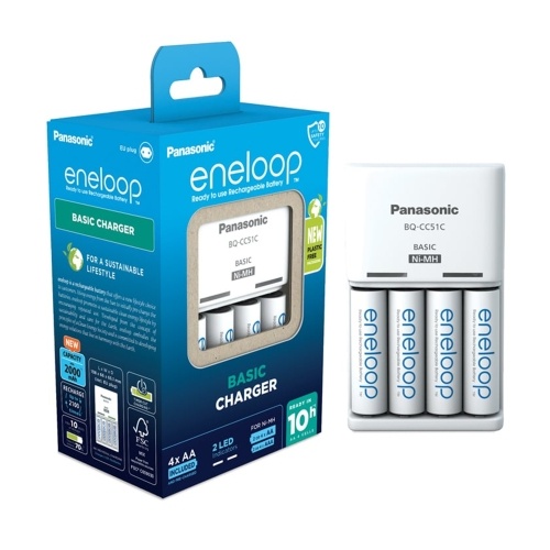 Panasonic Eneloop punjač sa četiri baterije (10h) AA (K-KJ51MCD40E)