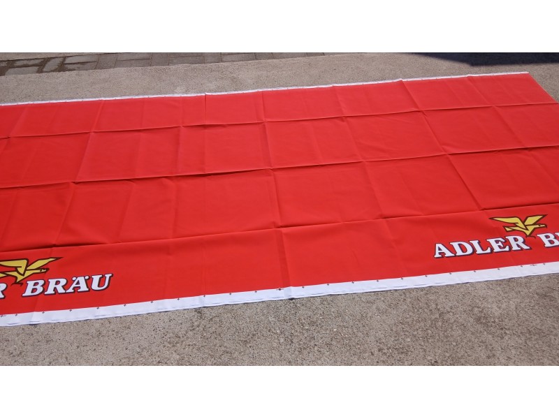 cirada platno crvena Adler 3,70x1,60m kao nova