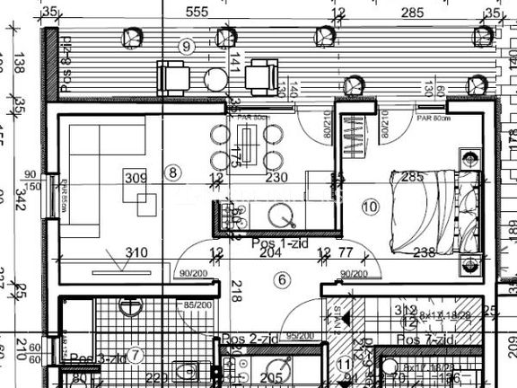 Jednoiposoban stan sa delom dvorišta na Paliluli ID#7806
