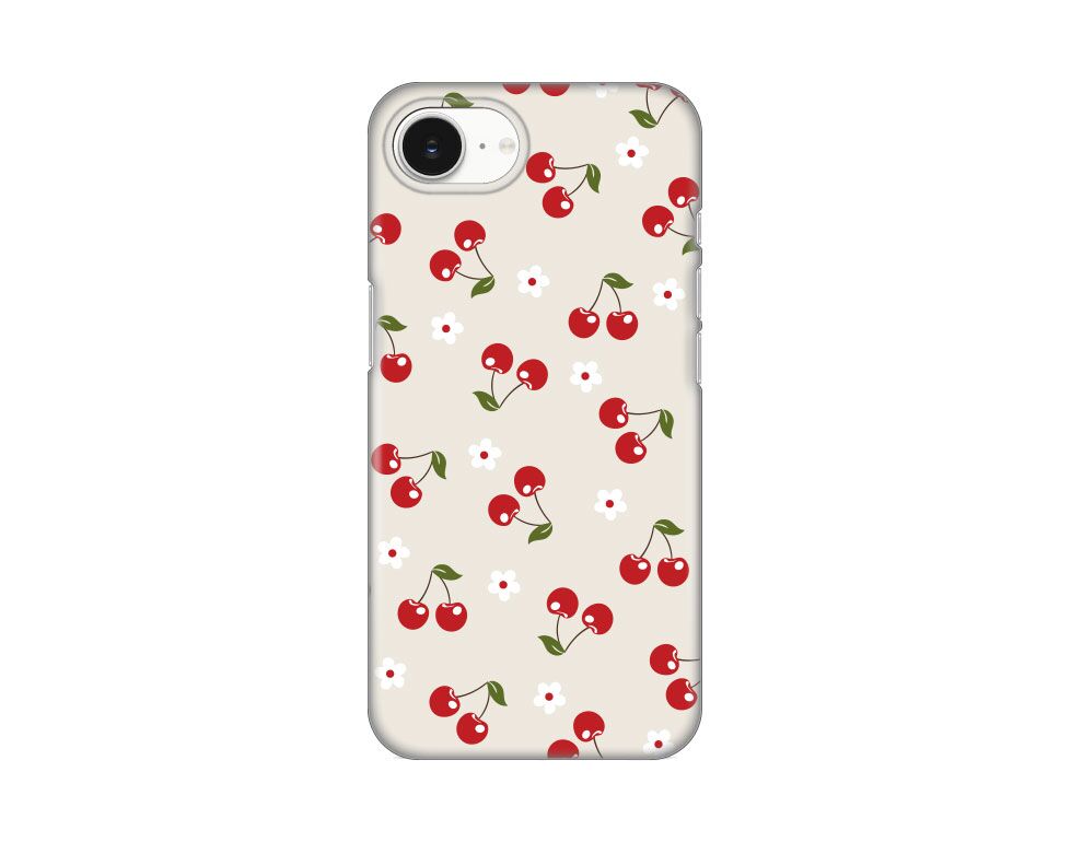 Silikonska futrola PRINT - iPhone 16e/17e 6.1 Cherry and Flowers