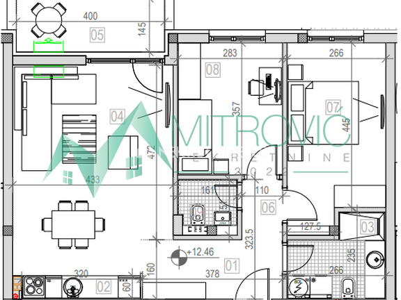 Stan,SREMSKA KAMENICA,SREMSKA KAMENICA,kv: 69.00, € 196800, ID: 1003893