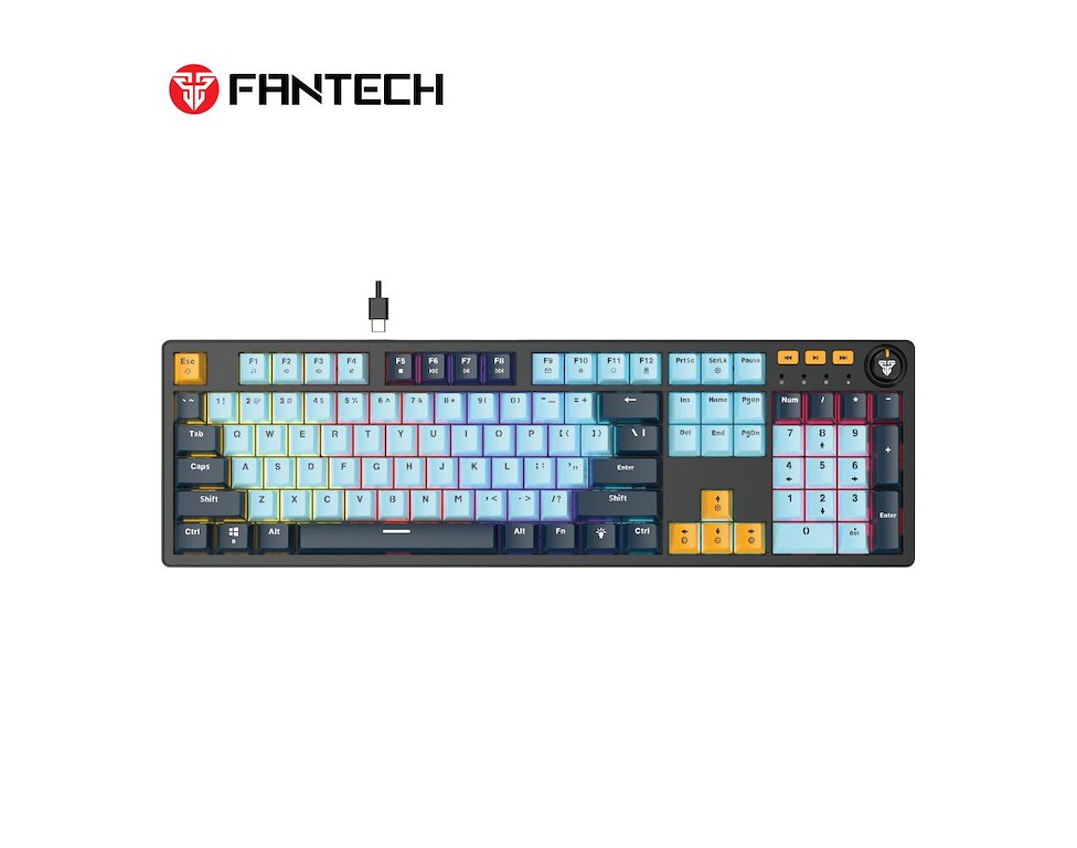 Tastatura Mehanicka Gaming Fantech MK893S RGB Atom 107S MIZU Blue (Taro switch)
