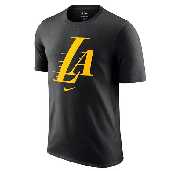 NBA LOS ANGELES LAKERS ESSENTIALS LOGO CITY EDITION T-SHIRT 'BLACK'