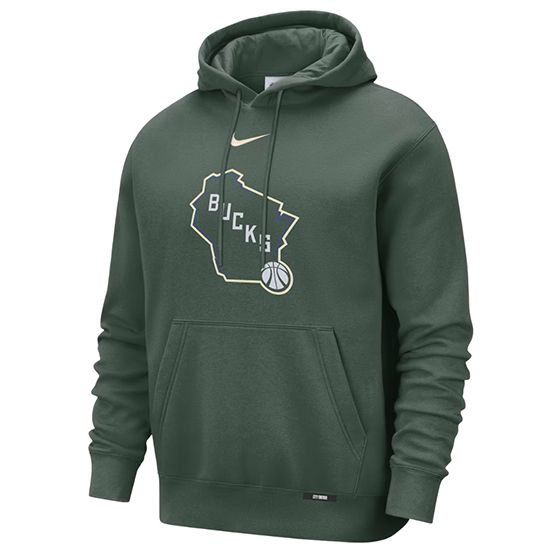 NBA MILWAUKEE BUCKS CITY EDITION CLUB HOODIE 'GREEN'