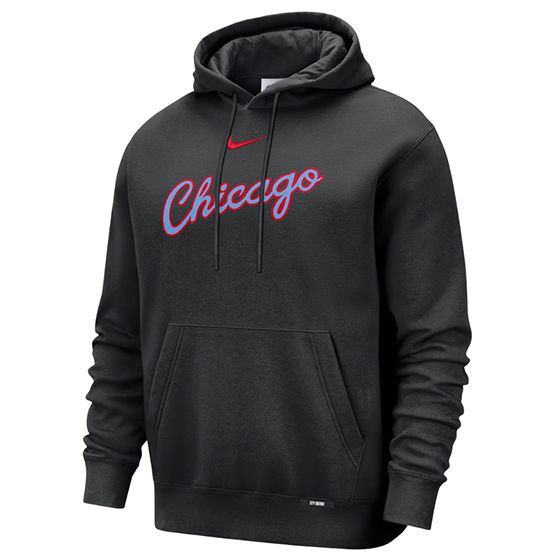 NBA CHICAGO BULLS CITY EDITION BASKETBALL CLUB PULL-OVER HOODIE 'BLACK'