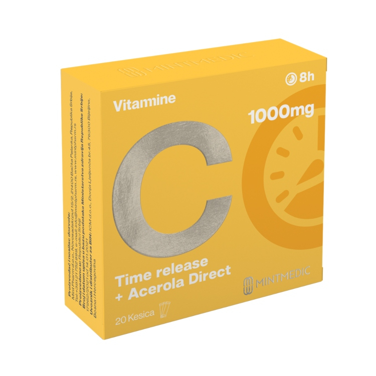 Vitamin C Direkt 1000mg 20 kesica Mintpharm