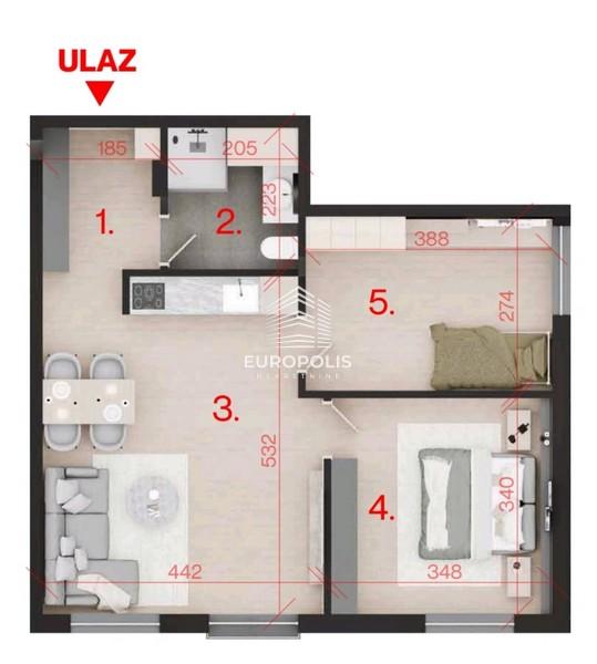 2.0 stan, kvalitetna novogradnja ID#9162
135.000 €
