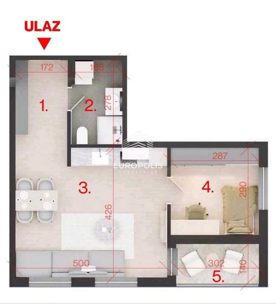 1.5 stan, kvalitetna novogradnja ID#9164
112.600 €