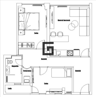 Kvalitetno renoviran 2.5 stan kod Starog Merkatora