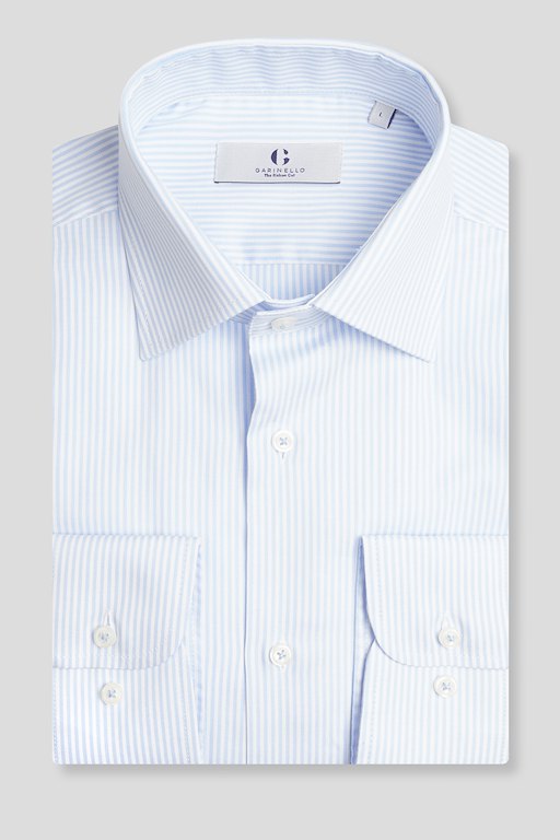 Svetloplava prugasta košulja slim fit (761J)