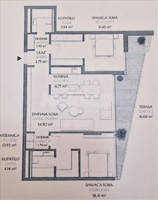Viva residences 3 soban stan sa garazom