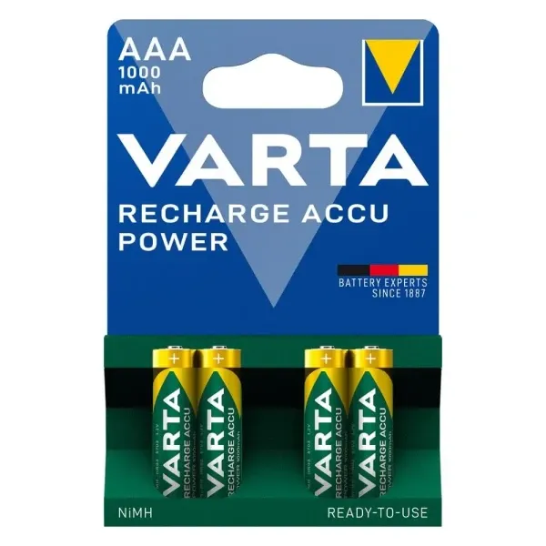 Punjiva baterija Varta Ready to use HR03 1000mAh AAA 4/1