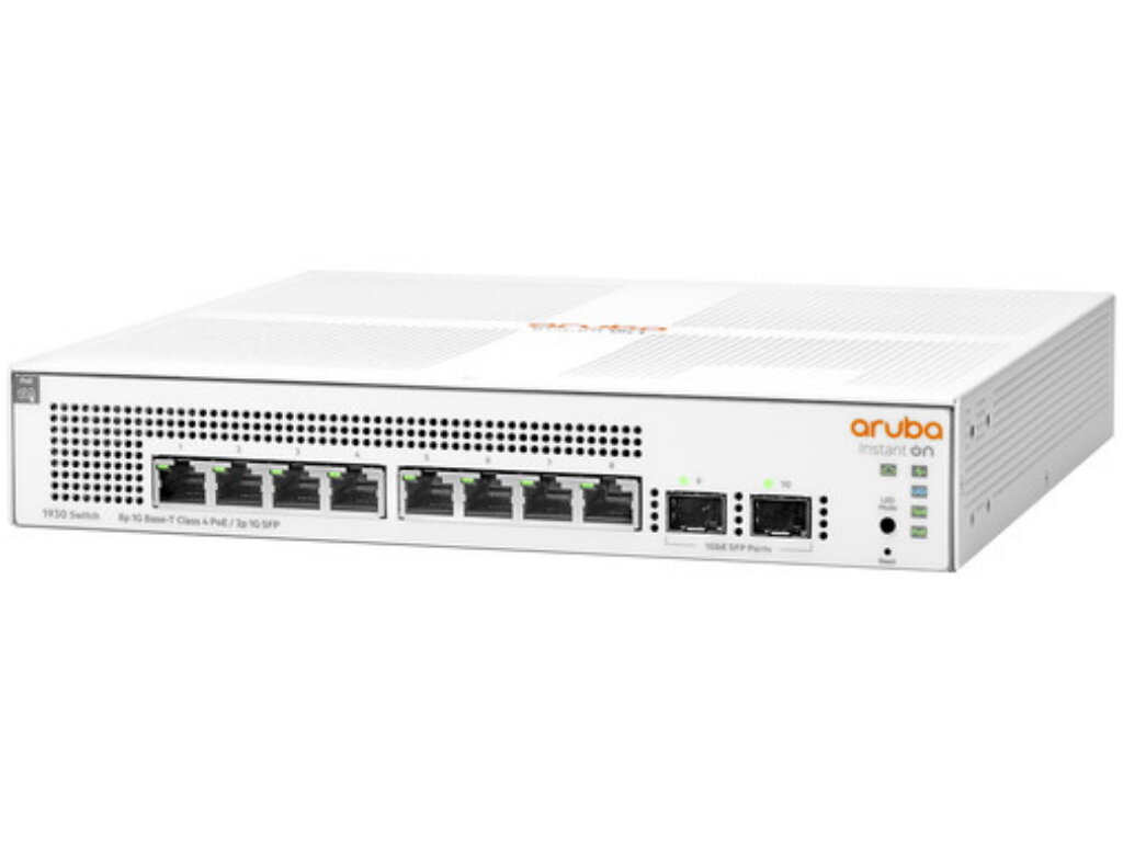 Switch Aruba Instant On 1930 8-port, PoE 124W, 2SFP, Smart-managed, layer 2+ Ethernet Gigabit Switch