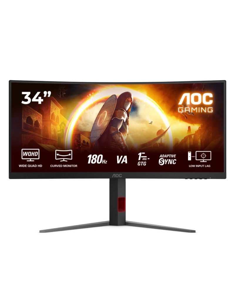 AOC CU34G4 UWQHD Fast VA 180 Hz Curved Gaming Monitor