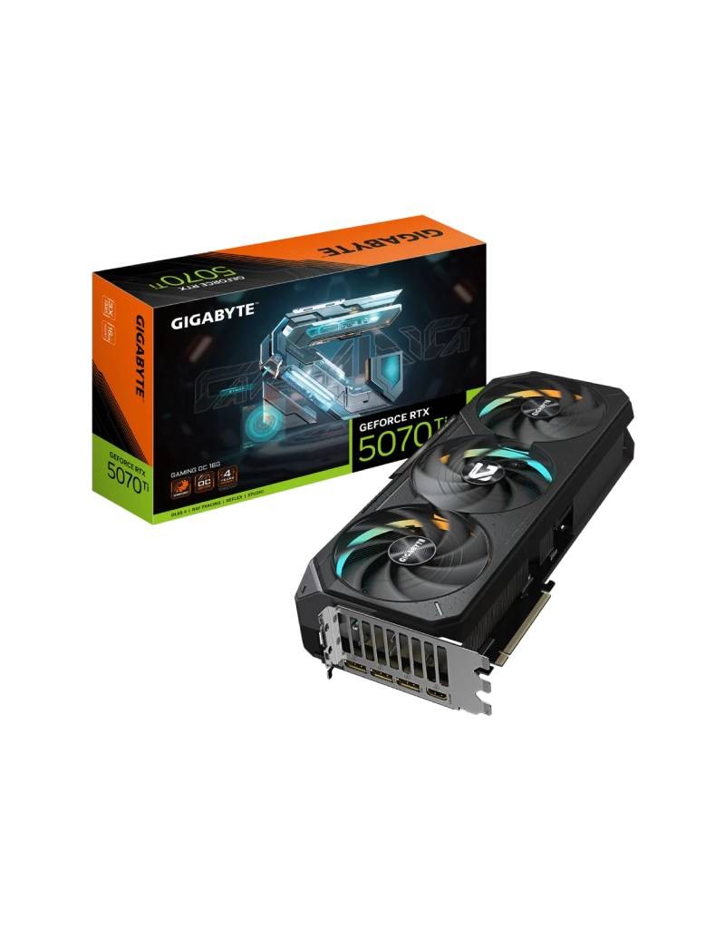 GIGABYTE nVidia GeForce RTX 5070 Ti GAMING 16GB 256bit GV-N507TGAMING OC-16GD rev. 1.0