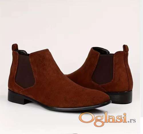 Men's Business Casual Elastic Ankle Boots - 3 boje
