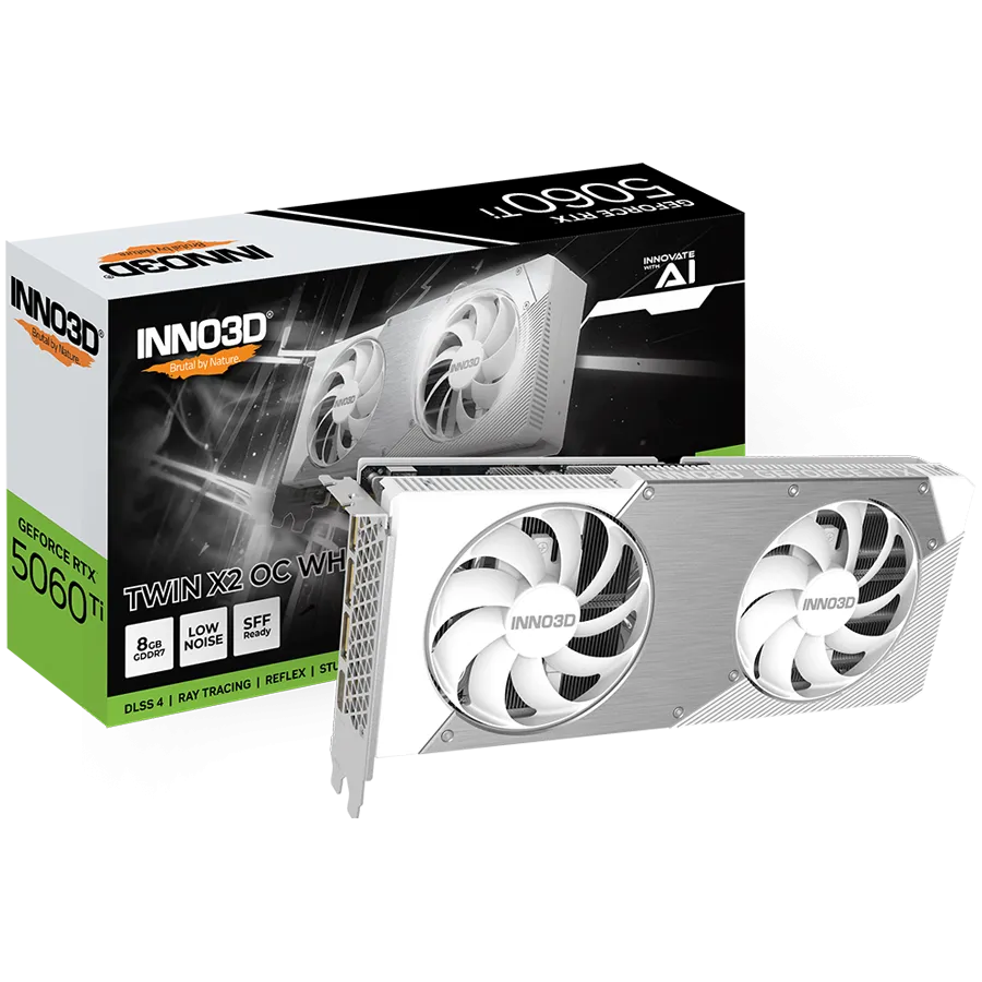 INNO3D GEFORCE RTX 5060 Ti 8GB TWIN X2 OC WHITE