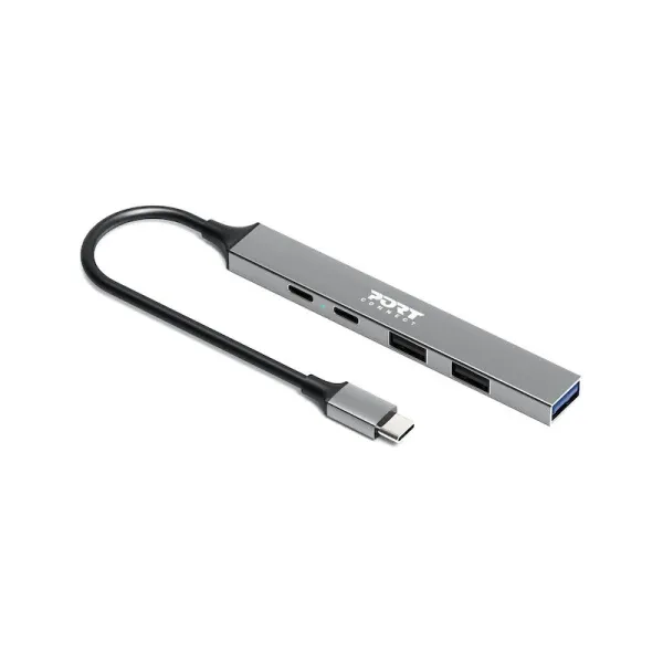 HUB Port Designs USB-C/USB-A 3.2x1/USB-A 2.0x2/USB-C/PD 100W