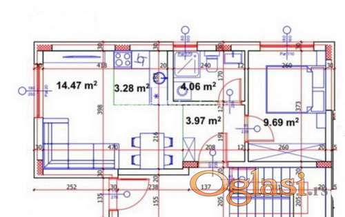Futog-Lep Dvosoban stan 35 m2 u Prizemlju- Izgradnja--065/385 8880