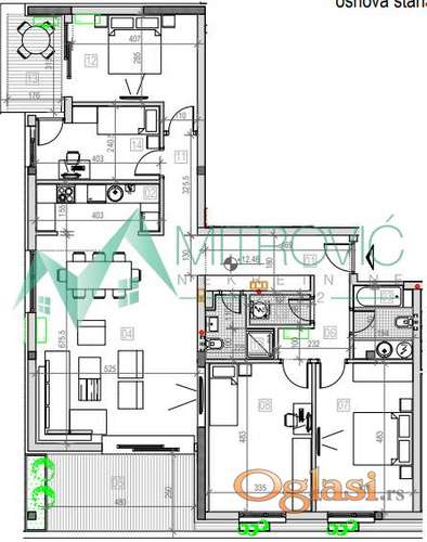 Sremska Kamenica. 141m2. Petosoban stan sa povratom PDV-a!