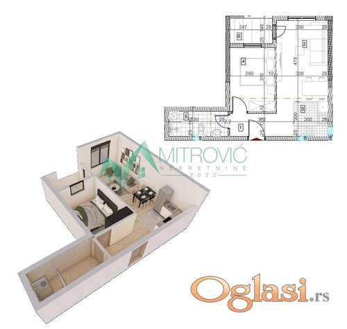 Sremska Kamenica - Kvalitetna zgrada - stanovi od 28m2 do 130 m2