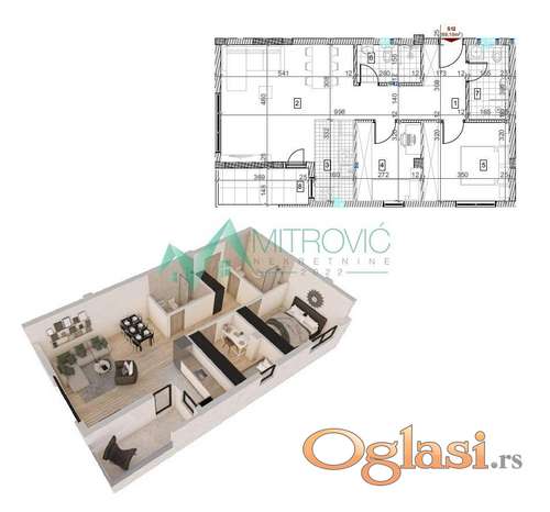 Sremska Kamenica - Kvalitetna zgrada - stanovi od 28m2 do 130 m2