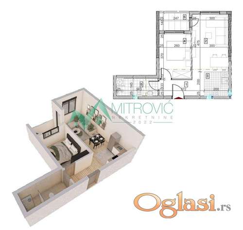 Sremska Kamenica - Kvalitetna zgrada - stanovi od 28m2 do 130 m2