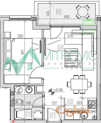Sremska Kamenica. 45m2. Dvosoban stan sa povratom PDV-a!