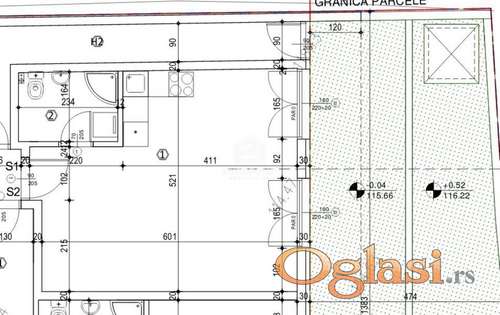 Lux, 2.0 stan sa dvorištem ispod Vuka ID#9170